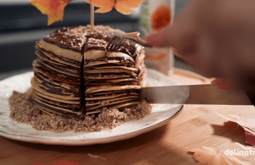 Pastel de crepas con cajeta | Delination